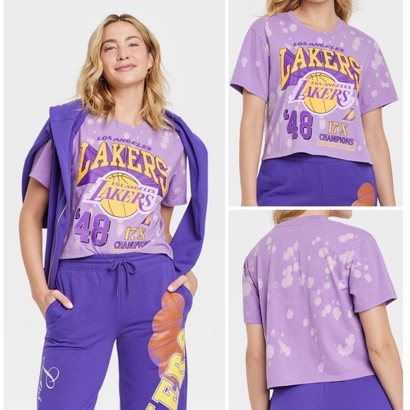 NBA | Tops | Nwt Nba Los Angeles Lakers Crop Top | Poshmark